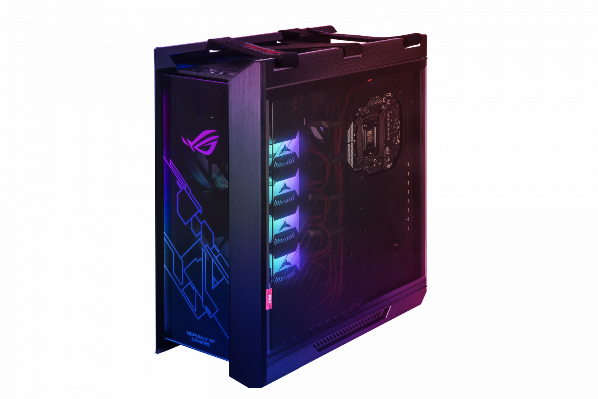 Asus ROG Strix Helios è un mid tower in vetro fumé, alluminio e led RGB ...