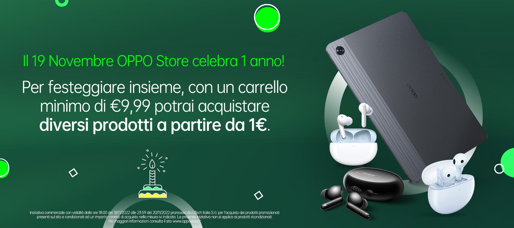 OPPO Store spegne la prima candelina e festeggia con tante offerte ...