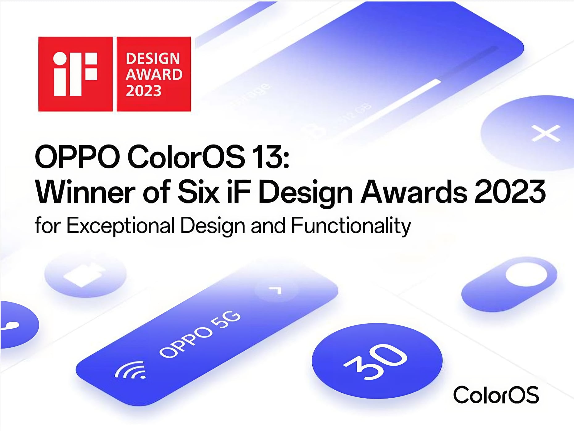 OPPO COLOROS 13 VINCE SEI PREMI AGLI IF DESIGN AWARDS 2023 • Techzilla
