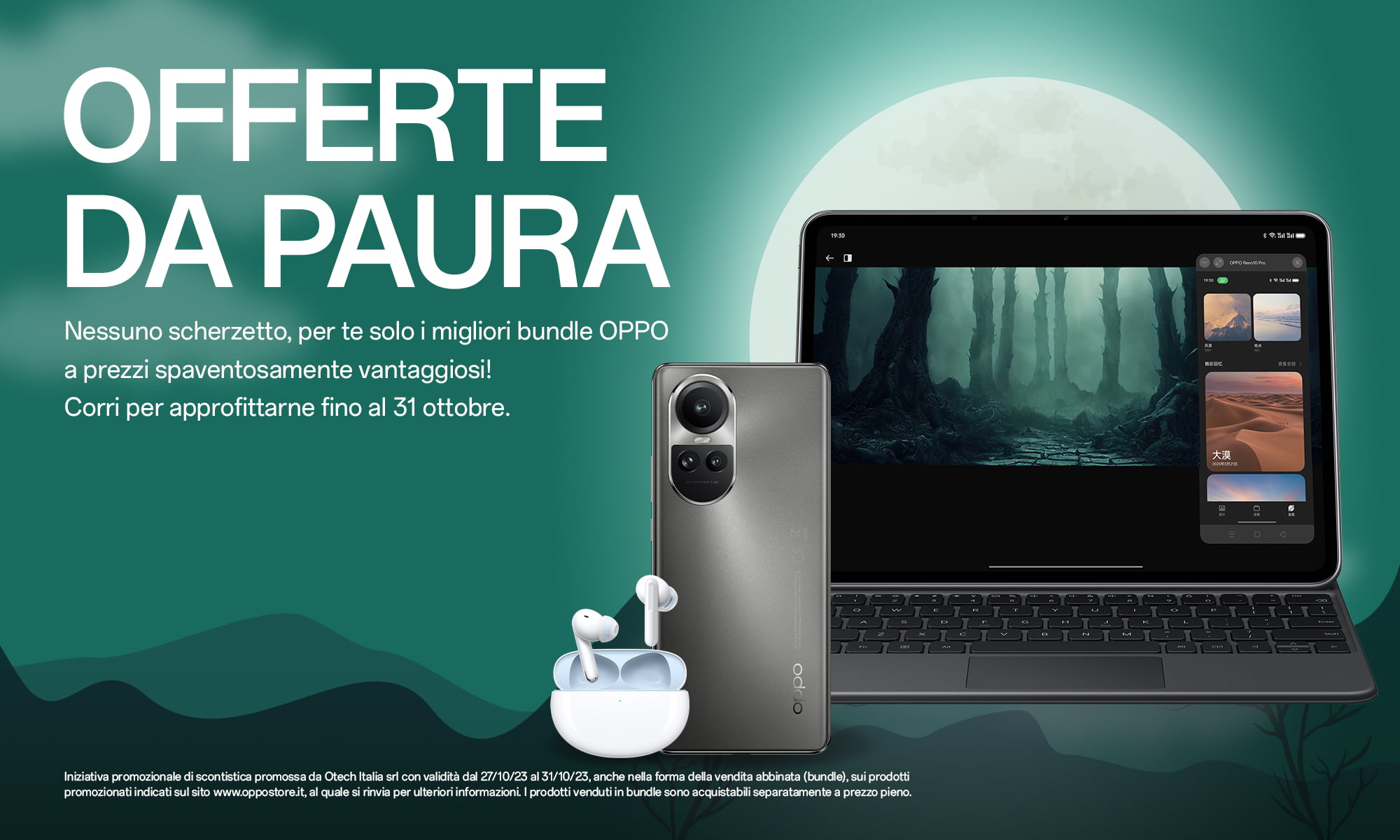Halloween OPPO: le promo da urlo su smartphone, tablet e accessori ...