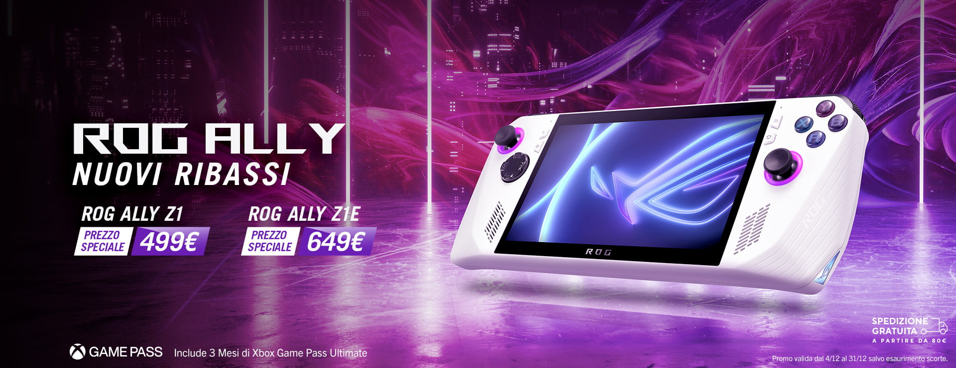Rog Ally in sconto per Natale: Dal 4 al 31 dicembre in offerta a prezzo ...