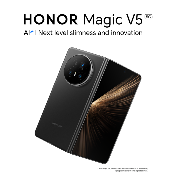 HONOR Magic V5 sbarca in Italia: il foldable da 8,8mm punta sulla sottigliezza record • Techzilla